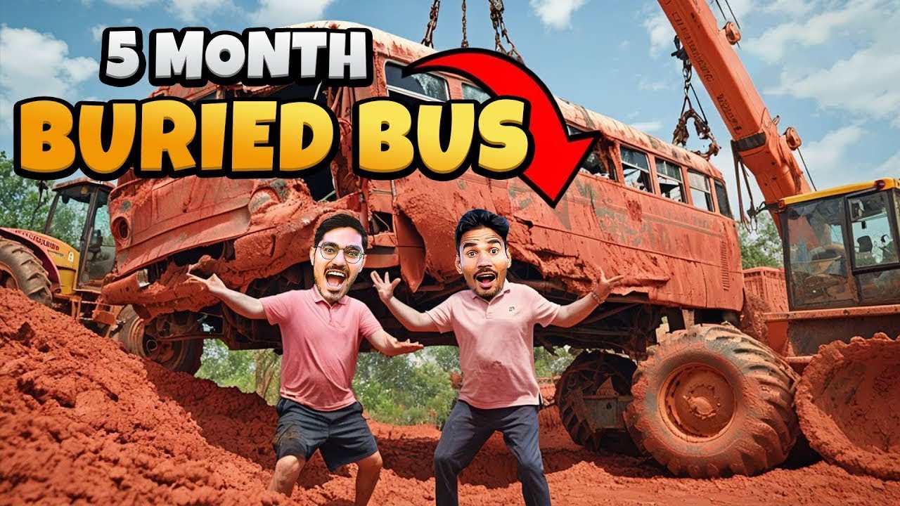 Underground Bus After 5 Months😱 Buried Bus Rescue हो गया लाखों का ...