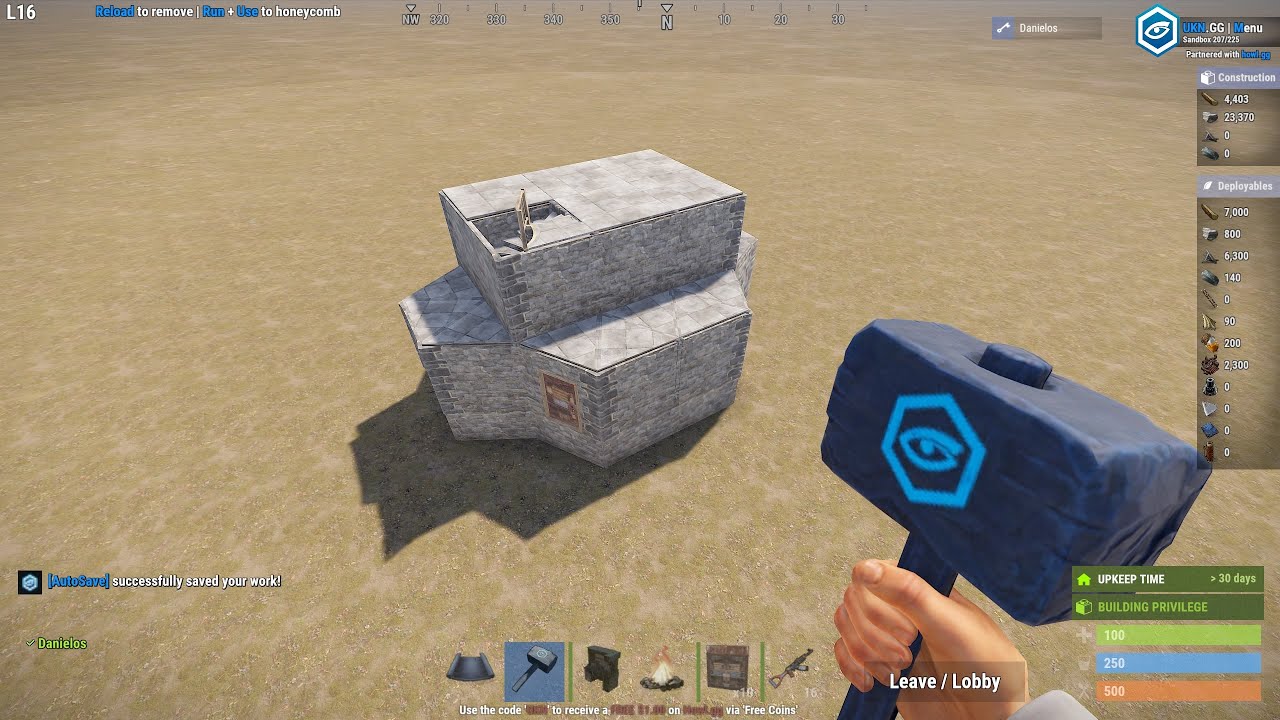 Rust Solo/Duo base with hidden loot stash - YouTube