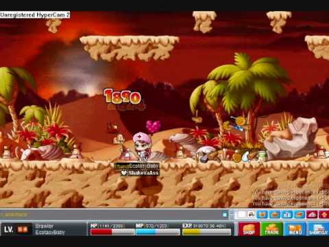 Maplestory LVL 54 BRAWLER [GODLY DAMAGE]!!!!!!! - YouTube