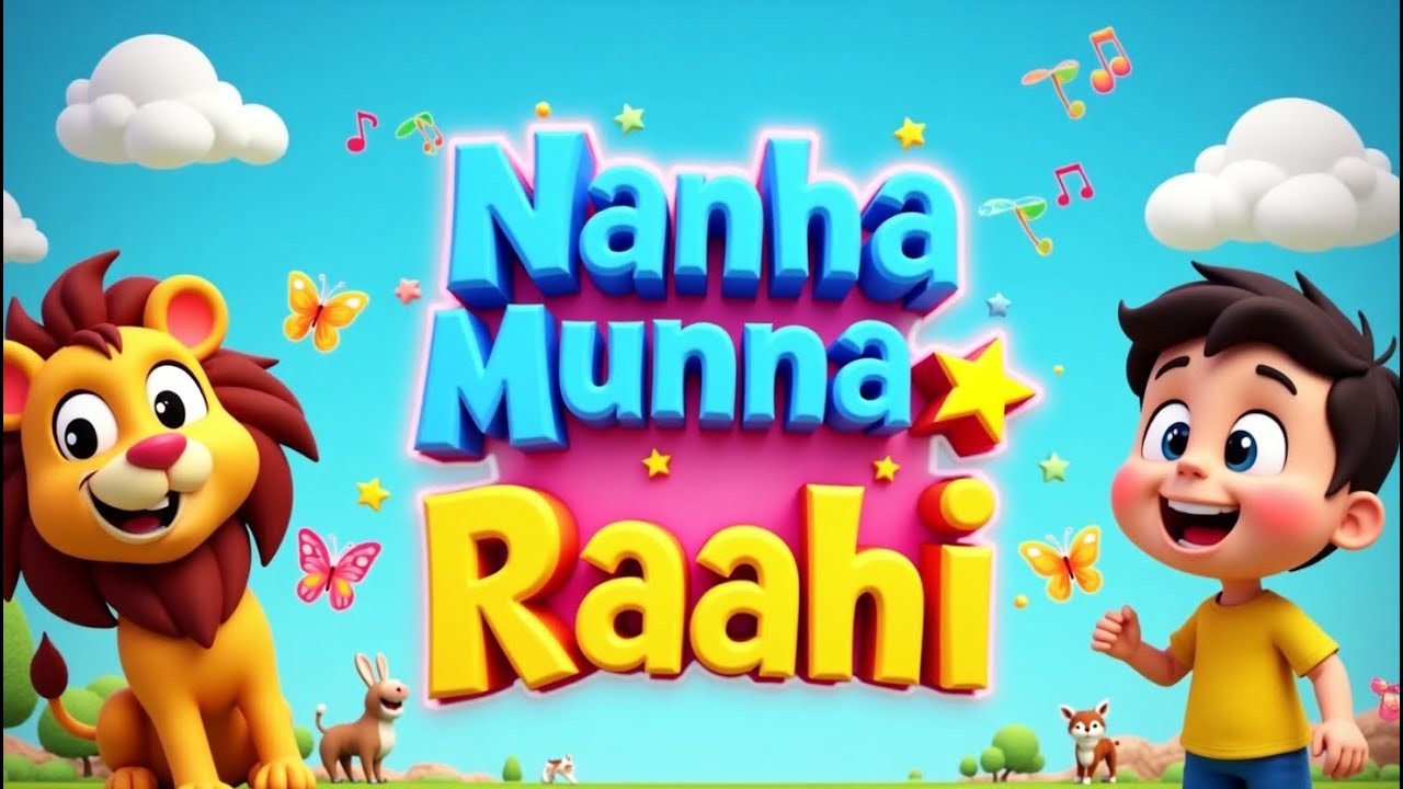 Nanha Munna Raahi 🎶 | Fun Kids Song | Magical Adventures for Children 🌟#cartoon #babysongs - YouTube
