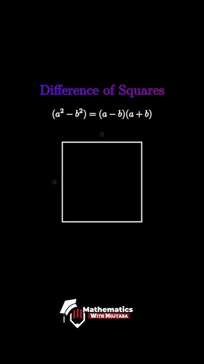 Differences of Square | Square Formula | Easy Method #maths # ...