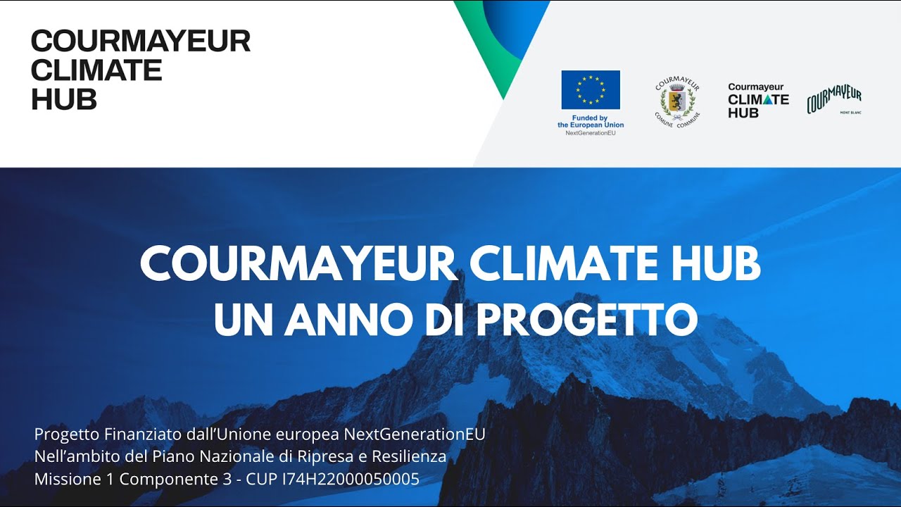 Il bilancio di un anno di Courmayeur Climate Hub - YouTube