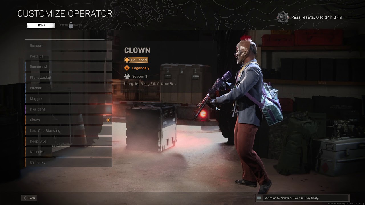 Baker's Clown Operator/Skin Bundle in Call of Duty Black Ops Cold War ...