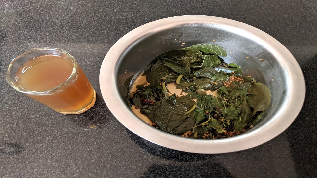 ತುಳಸೀ ಎಲೆ ಕಷಾಯ | Tulasi kashaya | Herbal drink recipe - YouTube