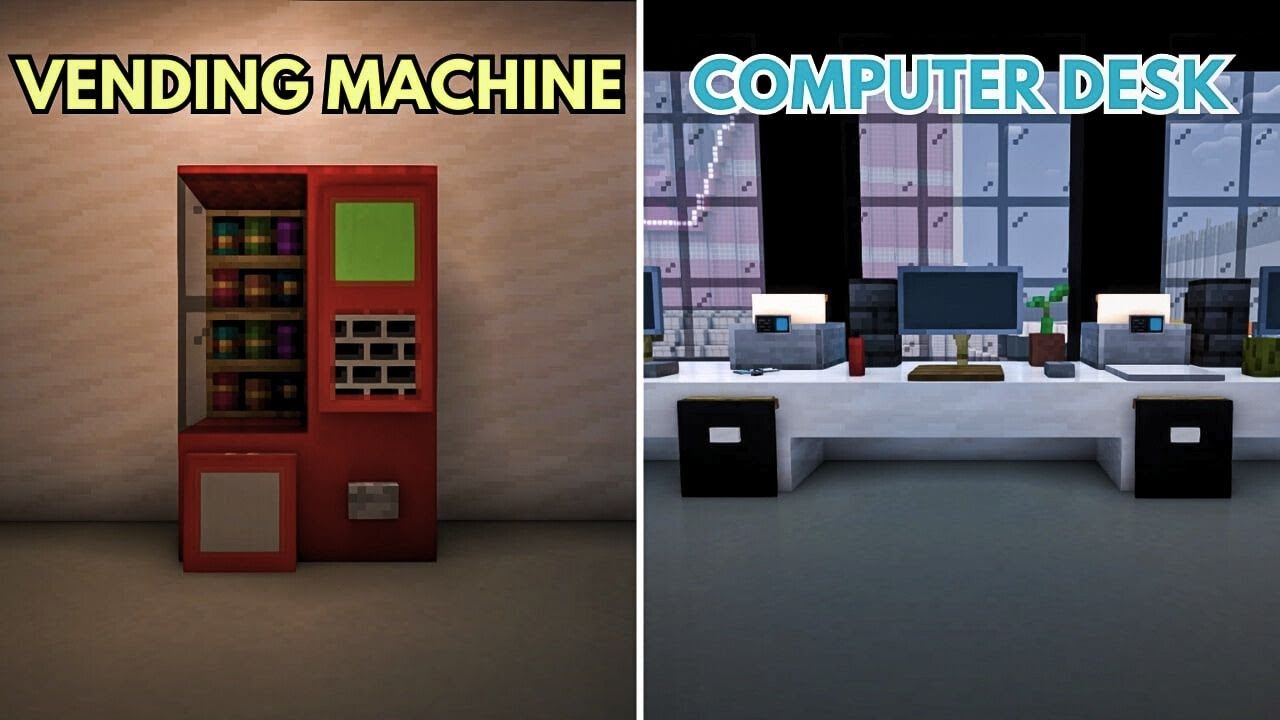 15+ Office Build Hacks in Minecraft (Dark Mode) - YouTube