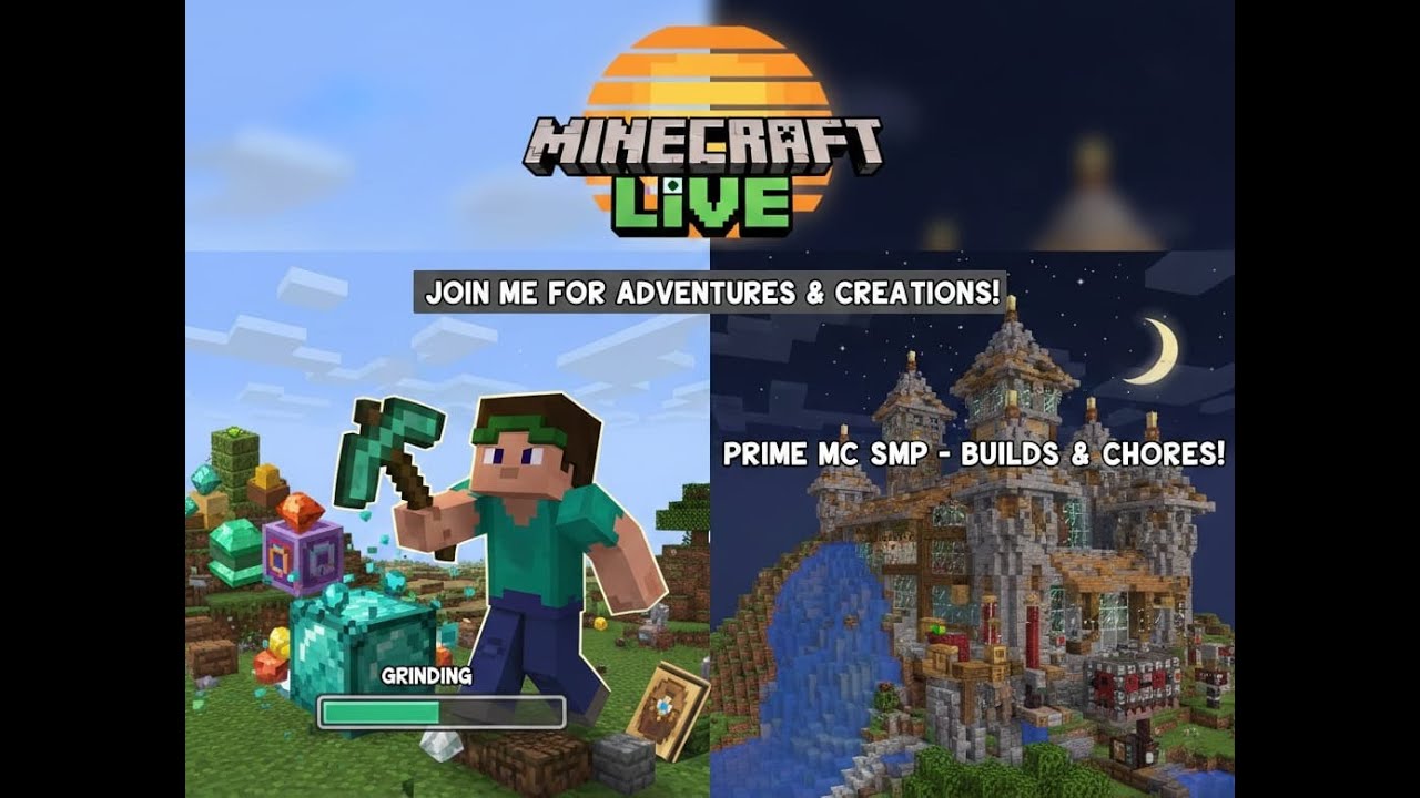 PRIME MC SMP MEGA BUILD! | Grinding For The Final Resources (Live ...