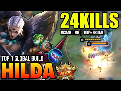 HILDA BEST BUILD 2023 | BUILD TOP 1 GLOBAL HILDA GAMEPLAY | MOBILE ...