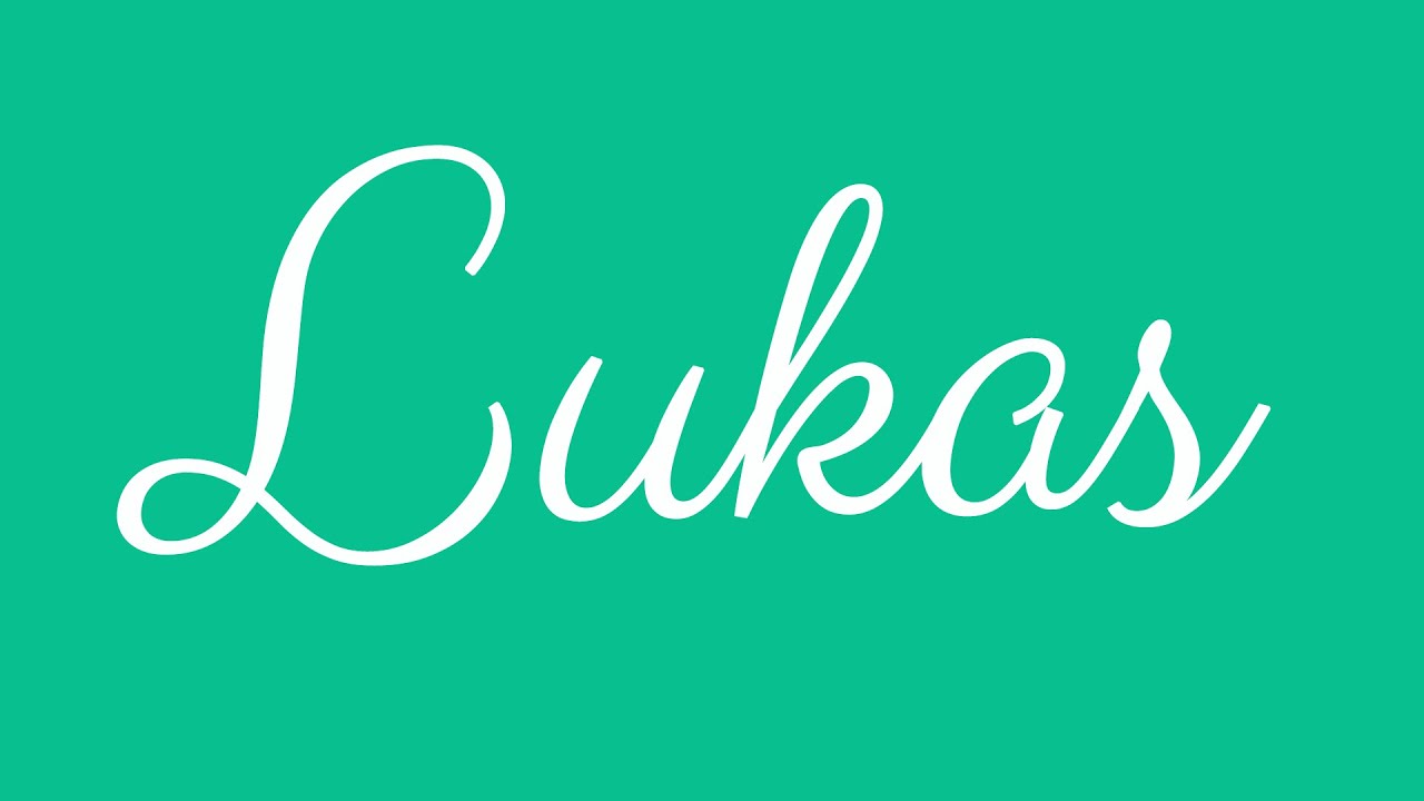 Learn how to Sign the Name Lukas Stylishly in Cursive Writing - YouTube
