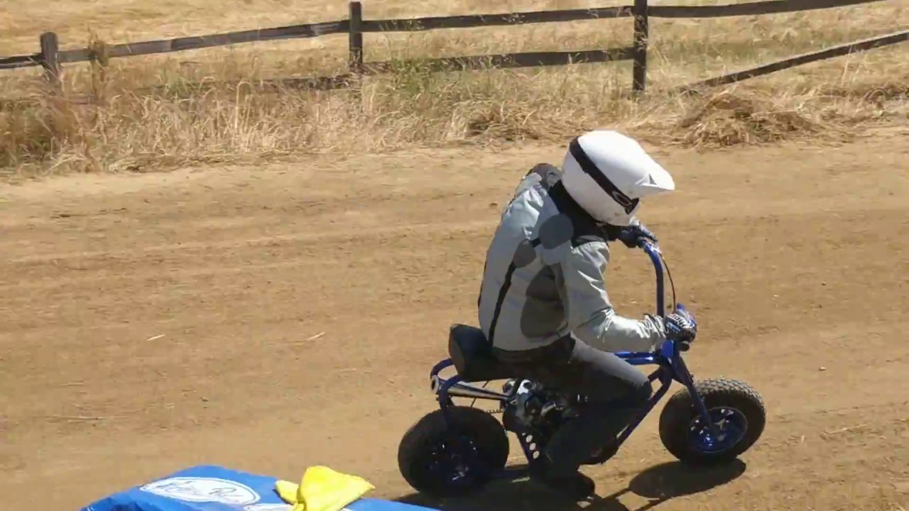 American Racer Mini Bike on the track at Hollister Minibike Races - YouTube