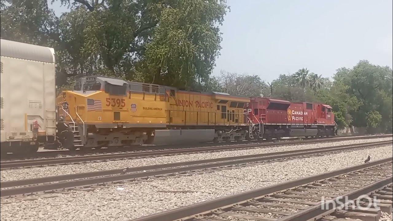 Railfanning Empalme FXE CPKC y UP (CPKC SD70ACU 7044 Super 7 MP Ferromex y par de Cebras ...