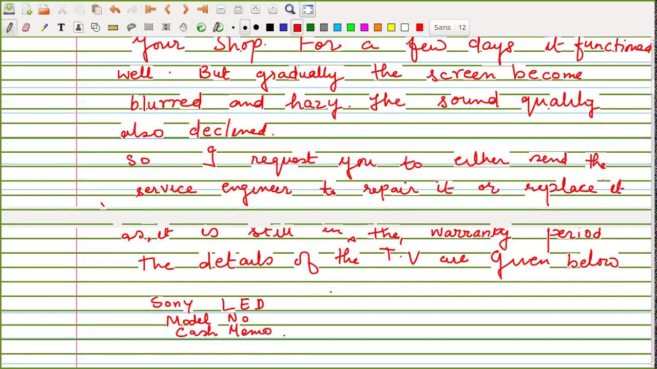 Letter Writing and Grammar Practice CBSE Class 10th - YouTube