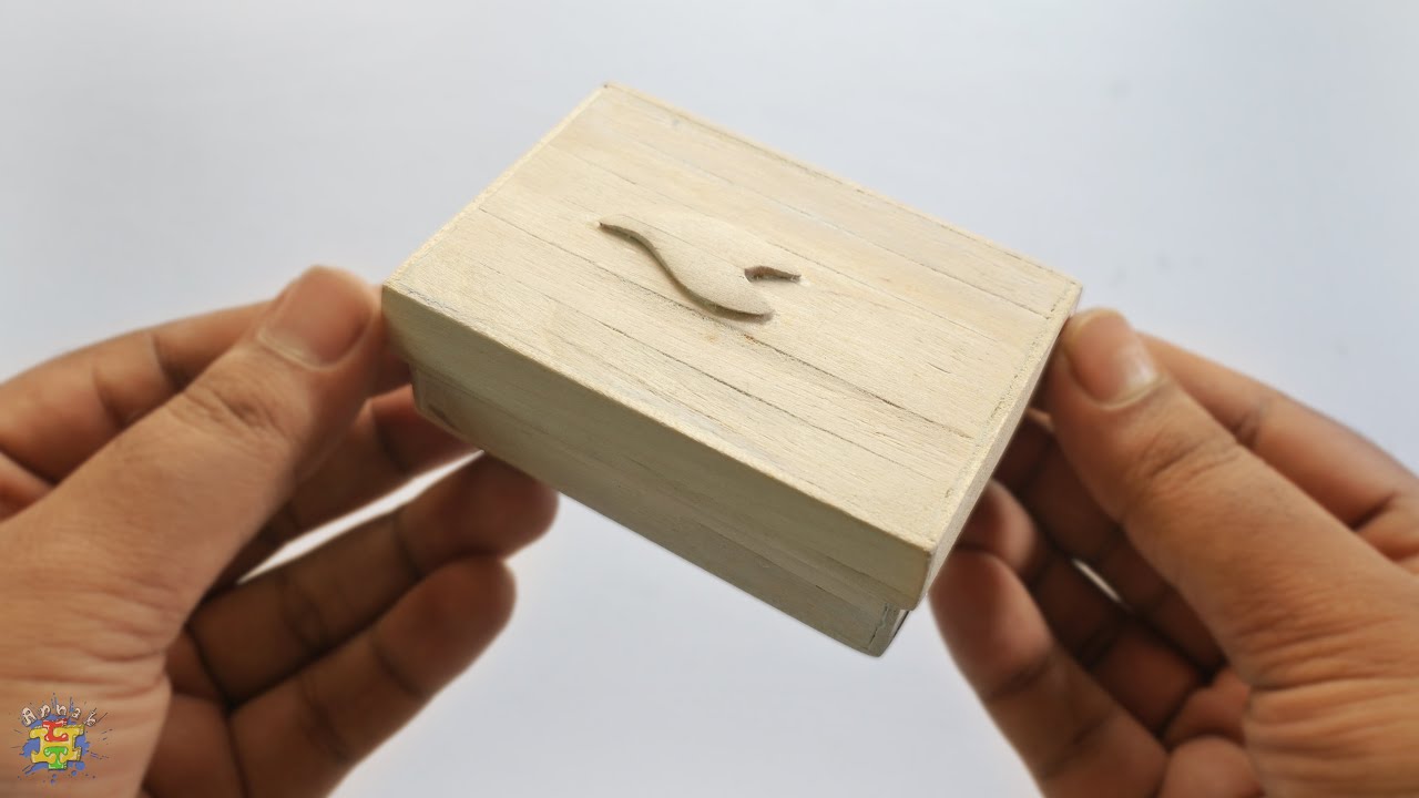 My ZIPPO Lighter Box DIY With Popsicle Stick | Zippo Wooden Box | New ...