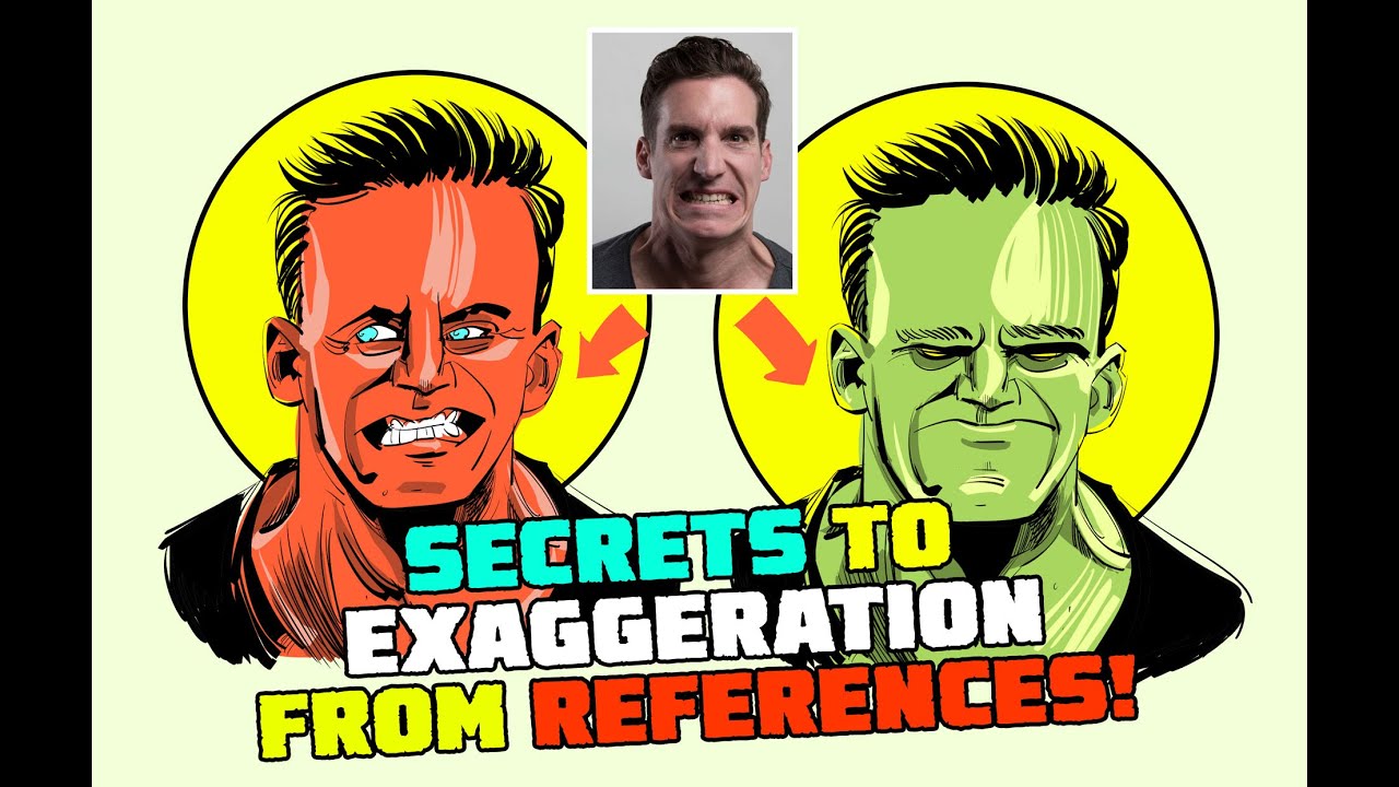 Secrets to Exaggerate Character Portraits from References - YouTube