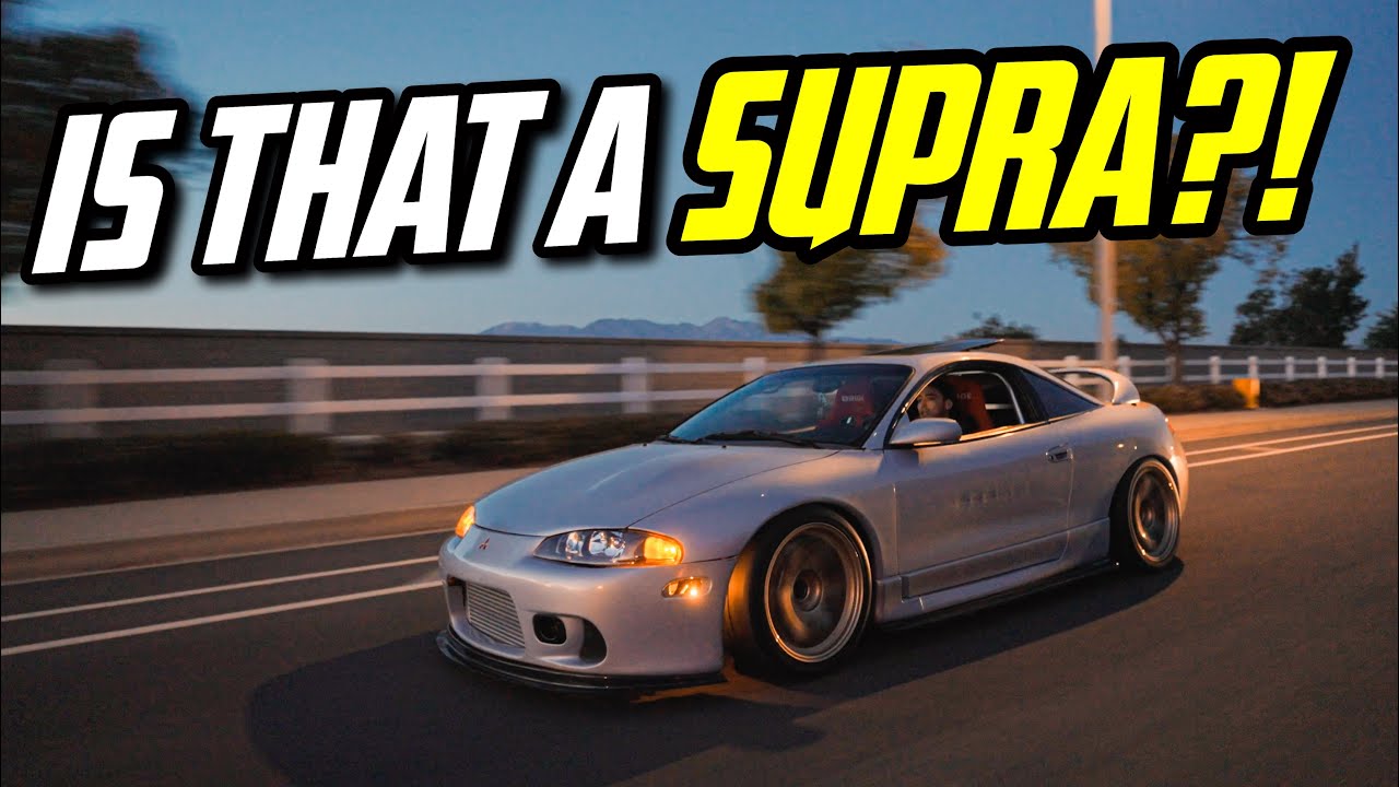 TURBO Mitsubishi Eclipse CRASHES a SUPRA Meet! | 4K - YouTube