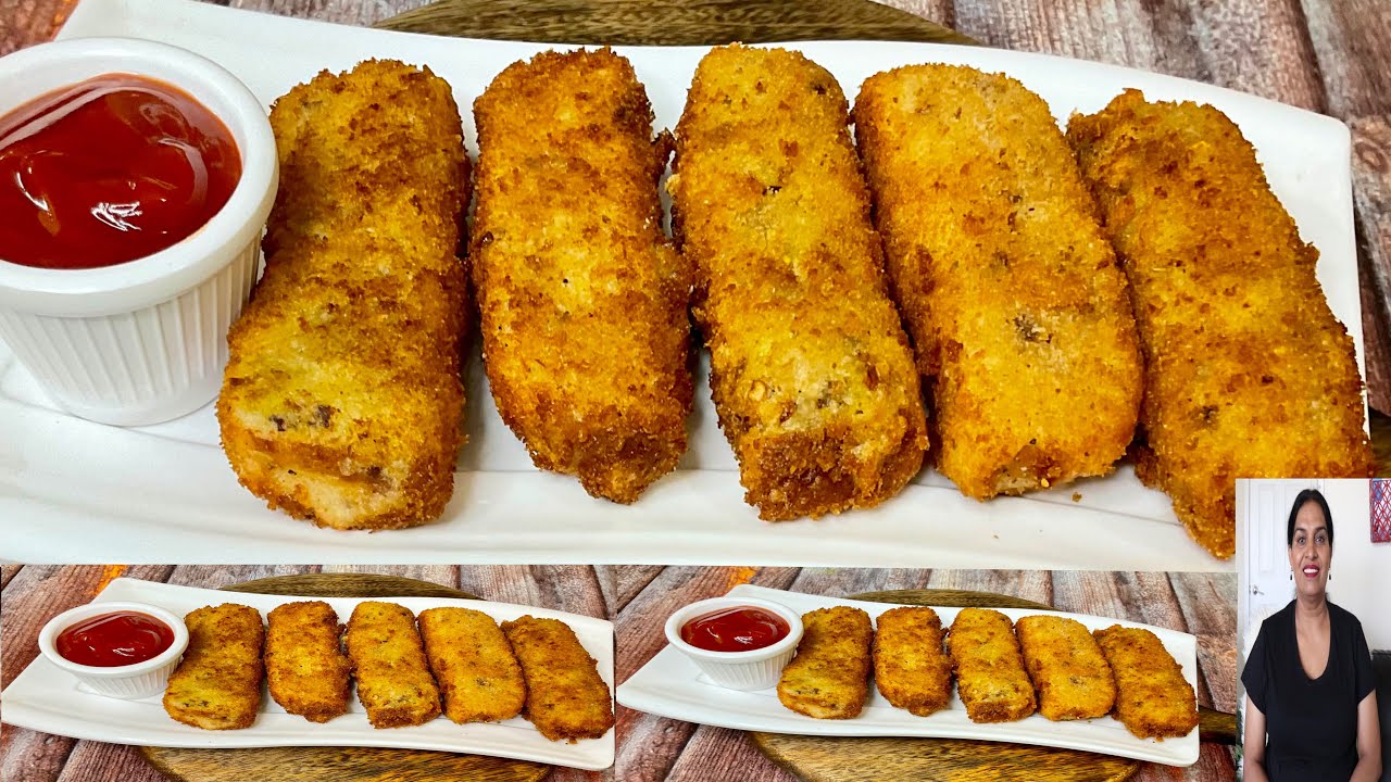 Crunchy Bread Potato Sticks/Delicious Party Appetizer/ Veg Recipe ...