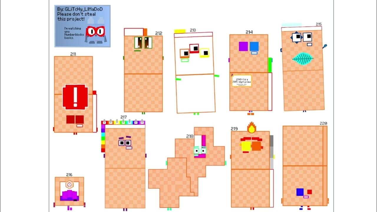 Numberblocks Band Retro 211-220! - YouTube