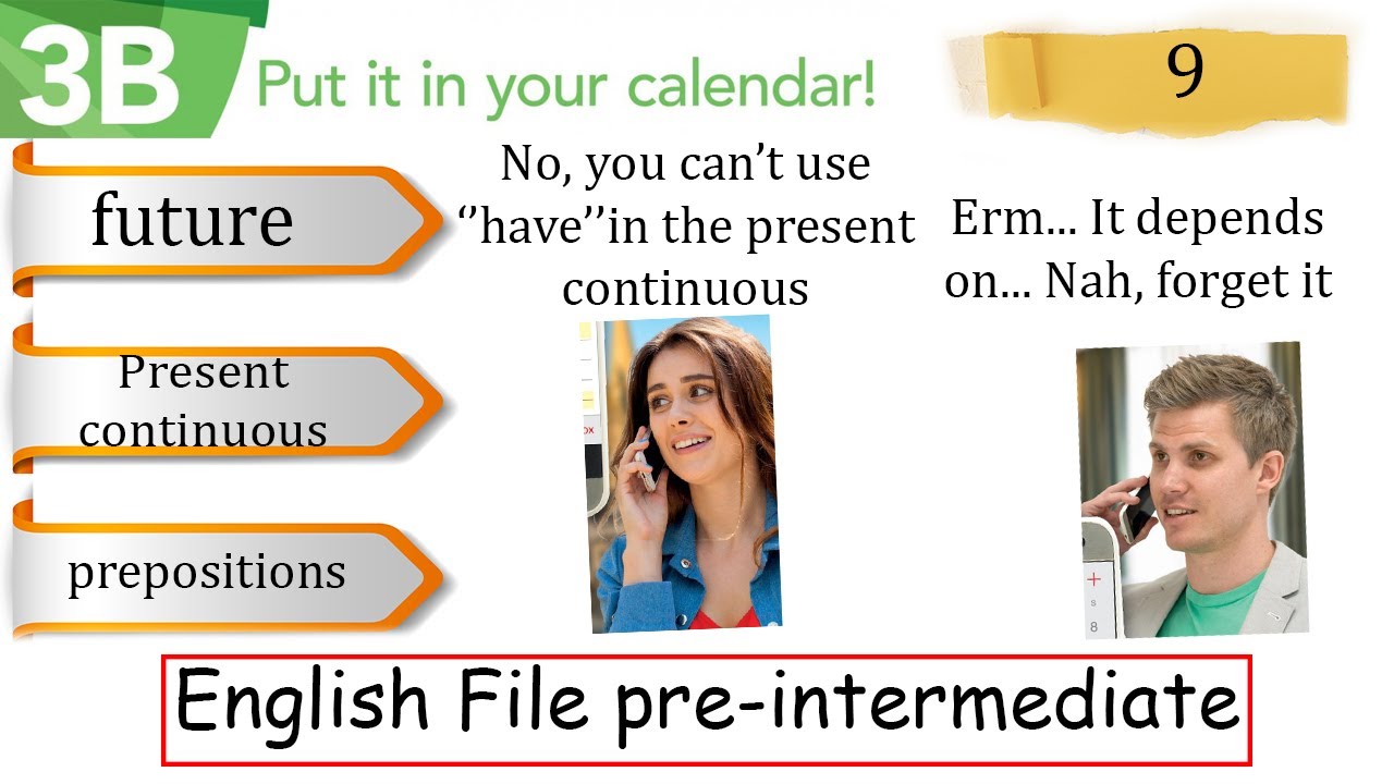 Lesson 9. 3B. English File pre-intermediate. Future arrangements. Present continuous ...