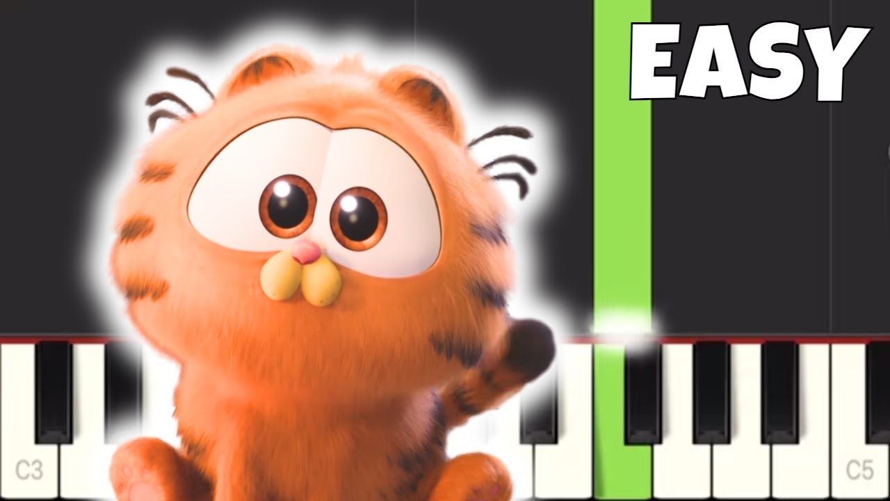 The Garfield Movie - That's Amore - EASY Piano Tutorial - YouTube
