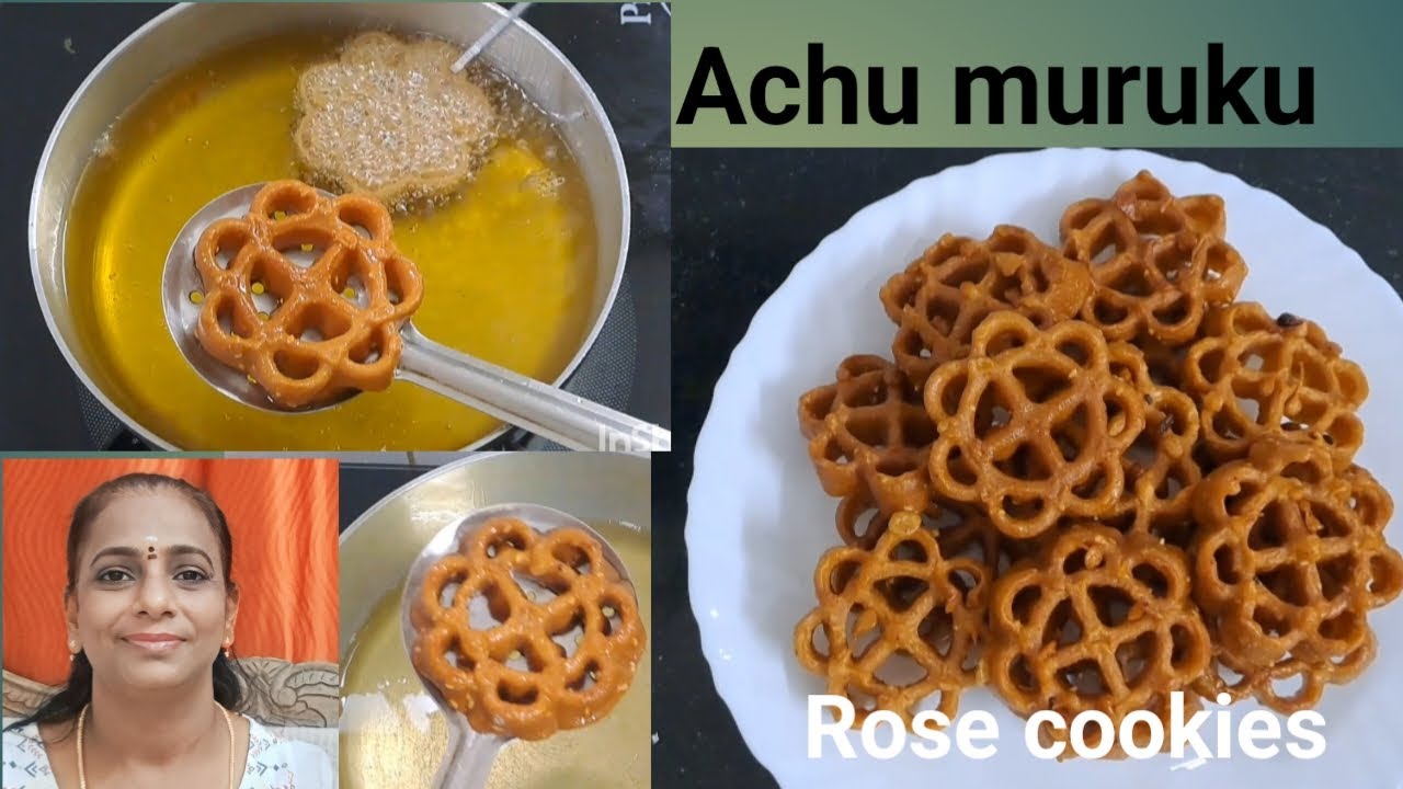 Achu muruku Recipe in tamil/Eggless Rose cookies snacks recipe. - YouTube