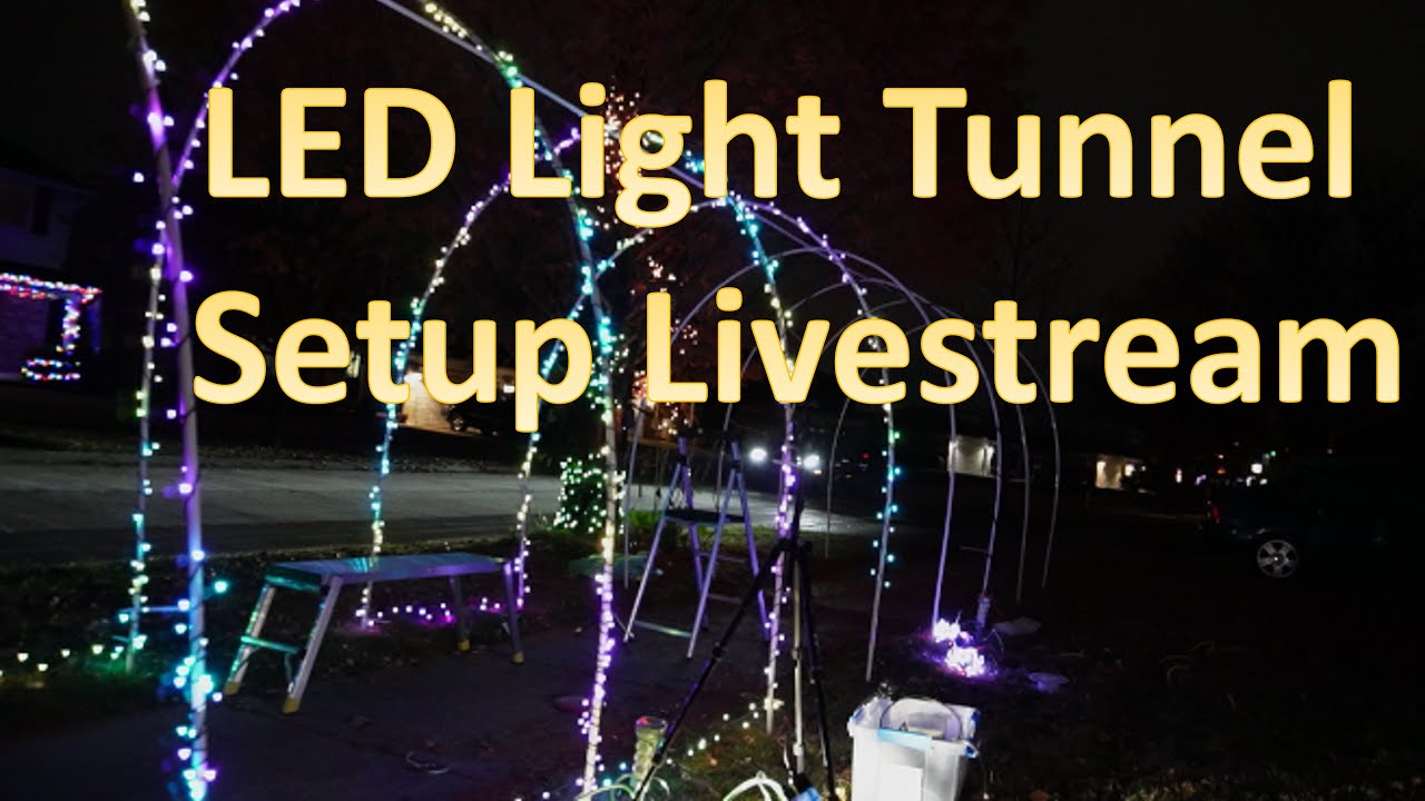 Live Setup pt3: Twinkly LED Christmas Light Tunnel with Phish ...