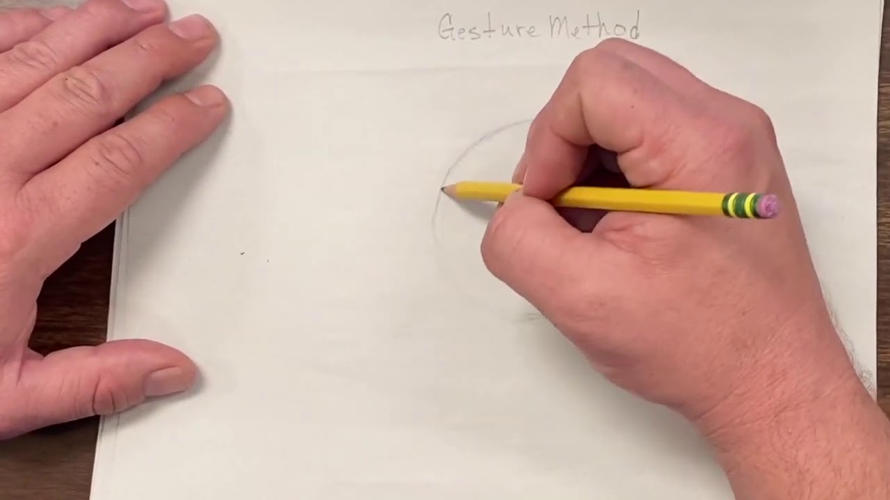 Two techniques of drawing a perfect circle, the box method and the ...