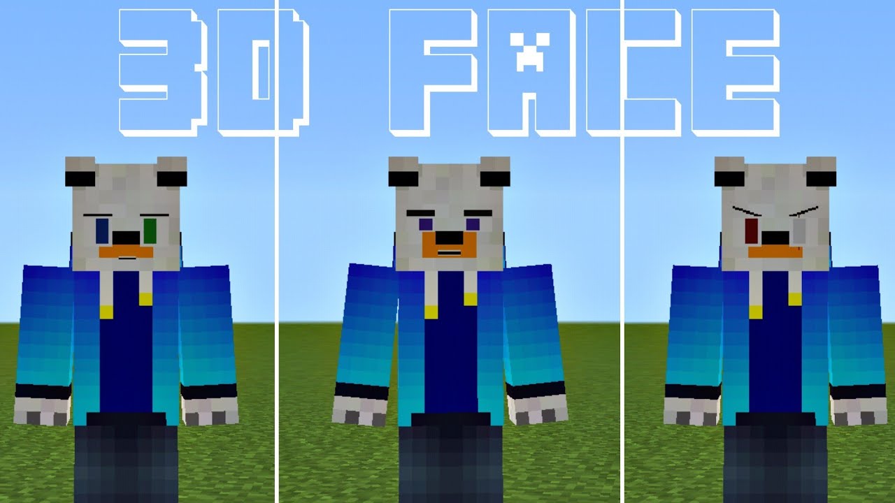 Minecraft: 3D FACE [Mod/Addon] - YouTube