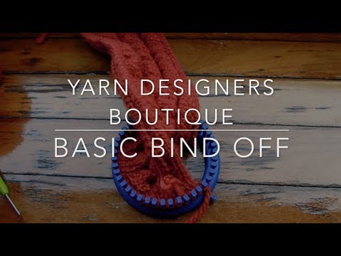How to do a Basic Bind Off on a Knitting Loom - YouTube
