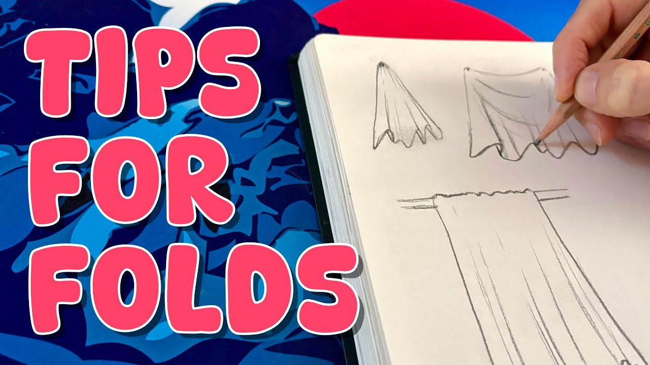 Simple Tips to Draw Folds in Fabric #art #tutorial #drawing - YouTube