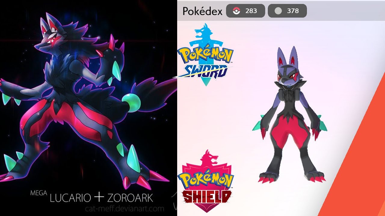 Mega Lucario x Zoroark Fusion in Pokémon Sword ⚔️ Shield 🛡️ MOD - YouTube