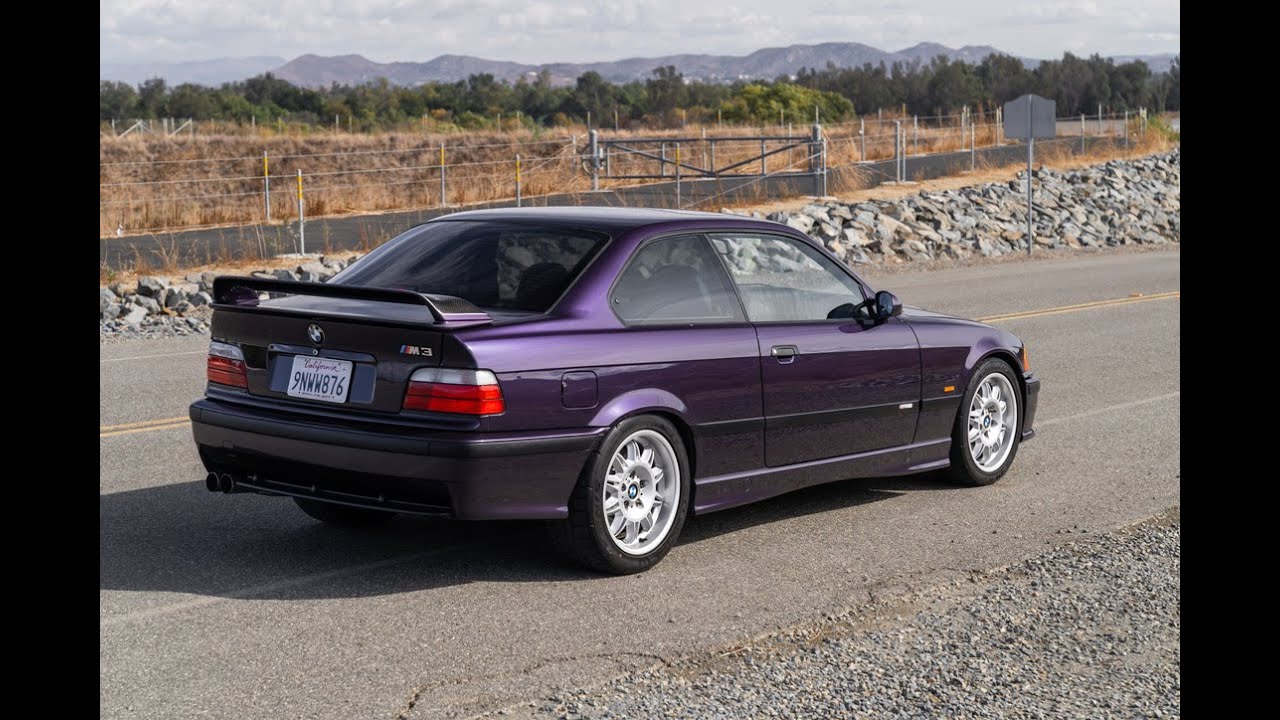 TECHNO VIOLET 1997 E36 M3 Walk Around - YouTube