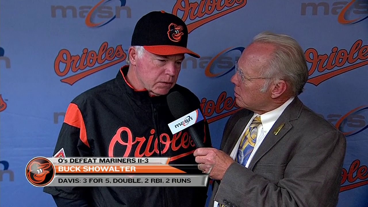 Buck Showalter with Gary Thorne after win over Mariners - YouTube