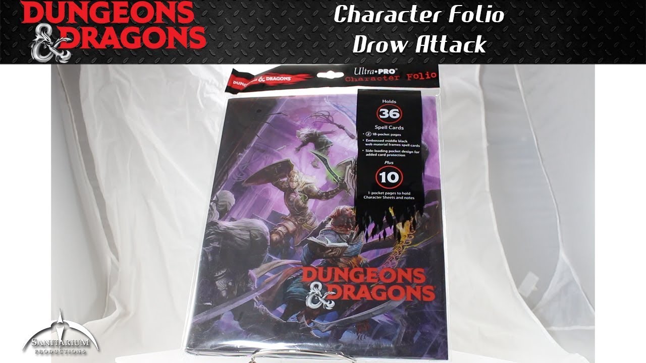 Dungeons & Dragons Character Folio Drow Attack Unboxing - YouTube