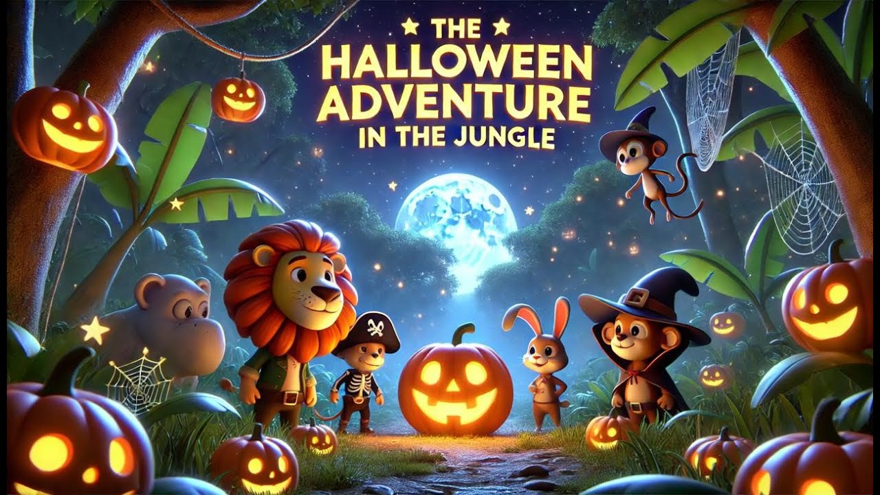 The Halloween Adventure in the Jungle | Spooky Halloween Adventure for ...