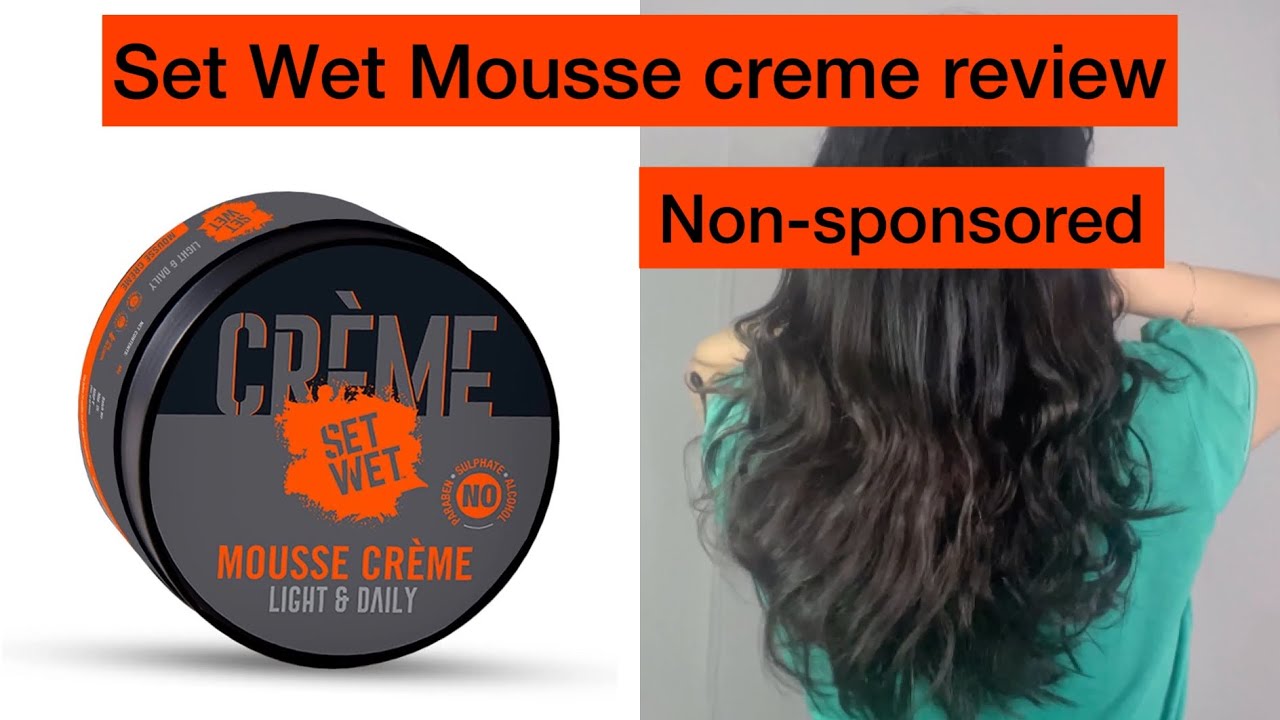 Set wet mousse creme review | I tried men’s hair mousse cream gel - YouTube