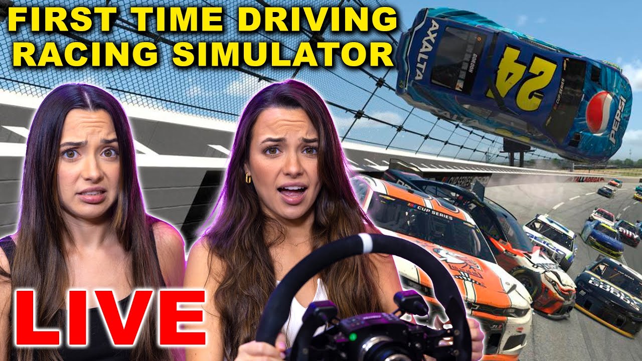 Our First Time Driving a Racing Simulator! - YouTube