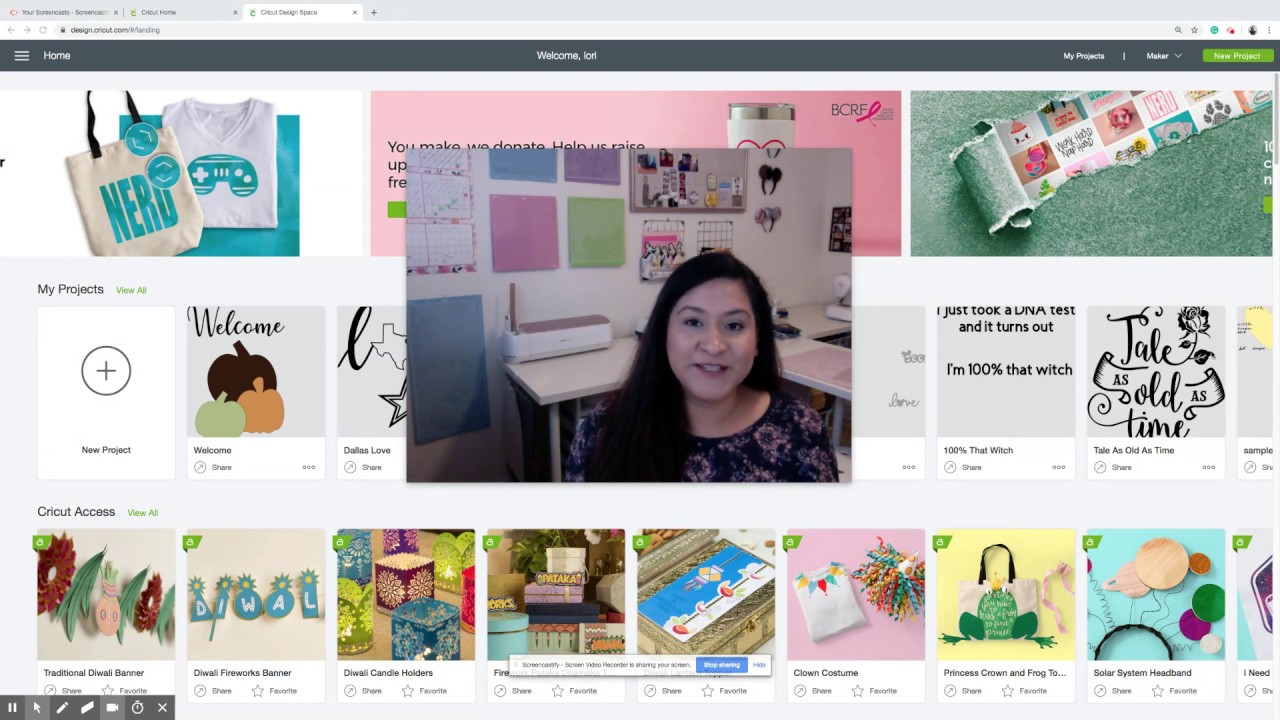 How to Use Cricut Design Space: Introduction to Cricut Home Page - YouTube