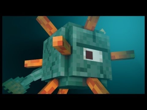 "GUARDIANS!" New Hostile Mobs In Minecraft! - YouTube
