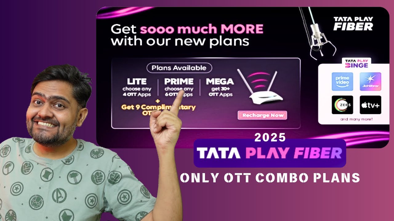 Tata Play Fiber’s Latest OTT Combo Fiber Broadband Plans 2025 Explained ...