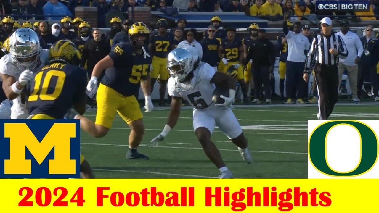 #1 Oregon vs Michigan Football Game Highlights 11 2 2024 - YouTube