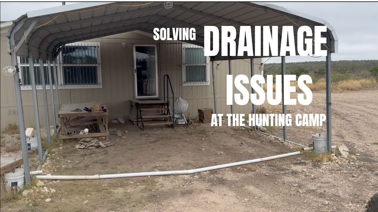 Solving drainage issues at the hunting camp using a french drain and a ...
