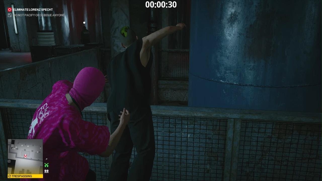 HITMAN WoA - Fall To The Bottom - 1:09(Pyro-pylon's Contract) - YouTube