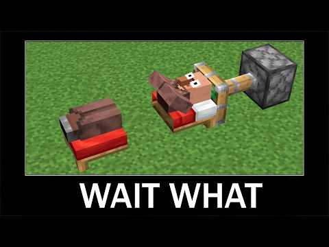 Minecraft wait what meme part 7 (Crazy Piston)