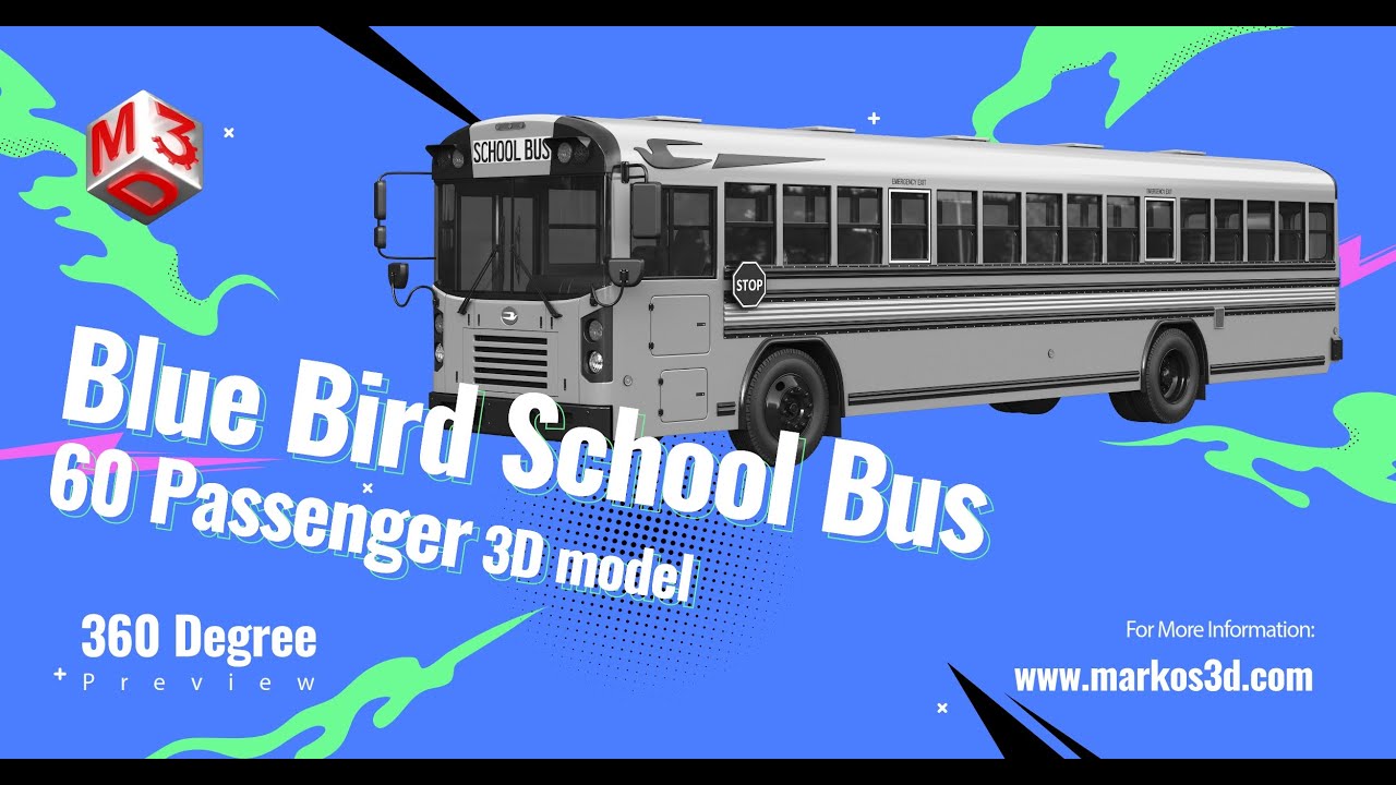 Blue Bird School Bus - 60 Passenger | 360 Degree Show - YouTube
