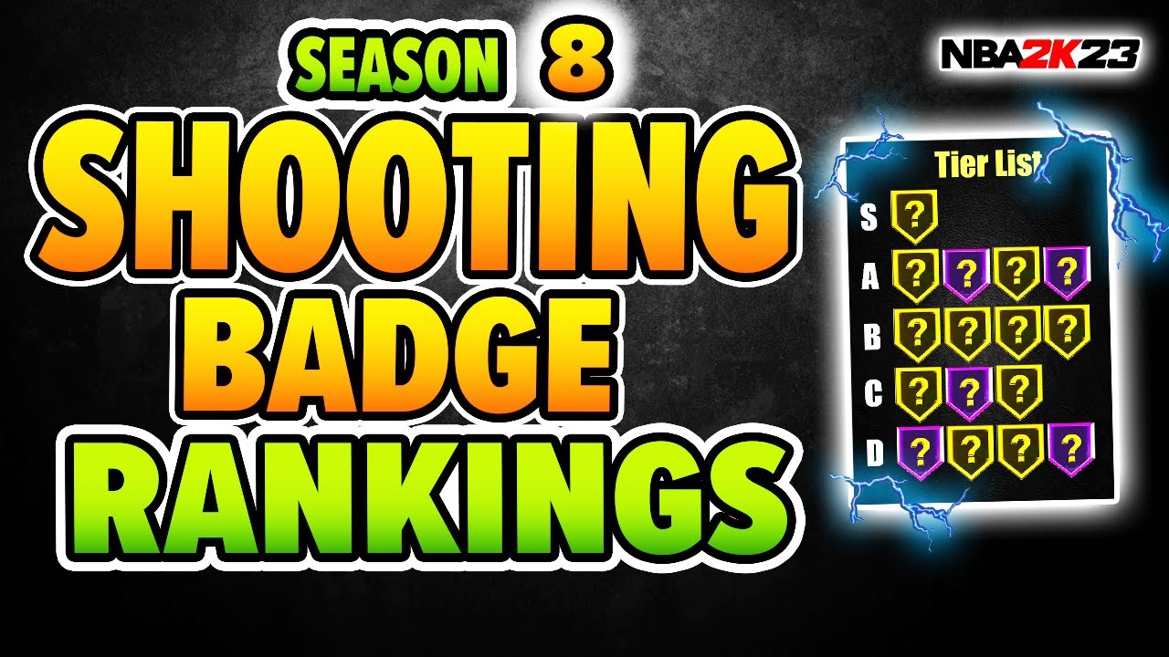 Season 8 SHOOTING BADGE Tier List (for Spot Ups) - YouTube