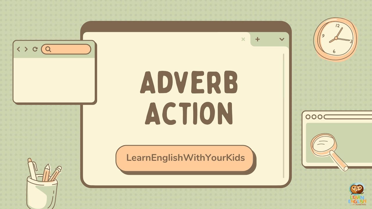 English Grammar for ESL Students: "Adverb Action" | Learn English with ...