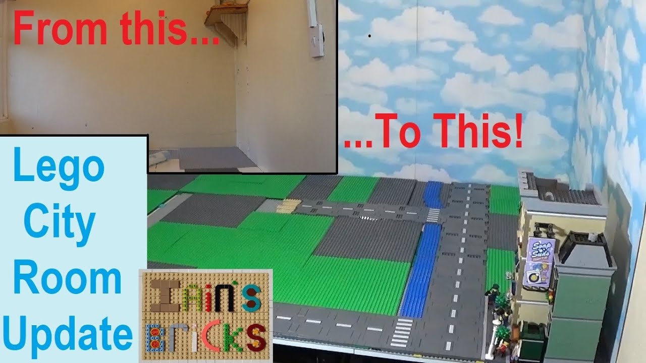 My Lego City / Room Update - Progress on my Modular Lego City - YouTube