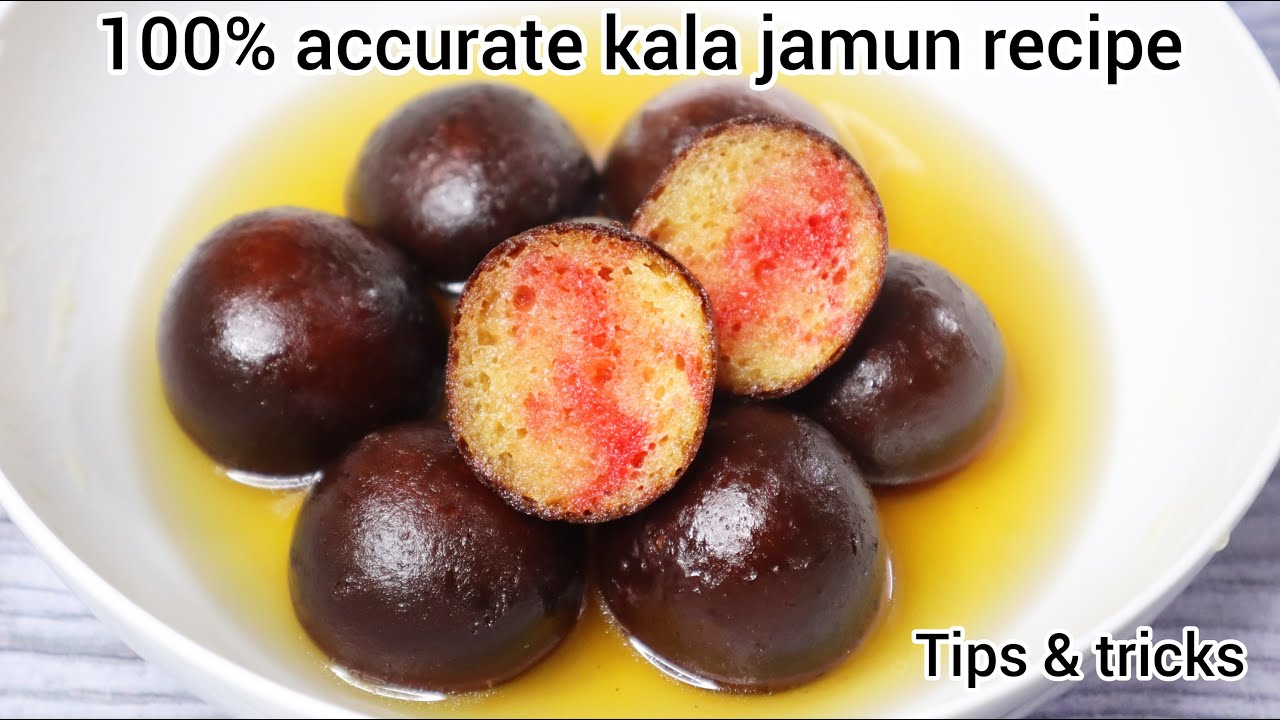 Perfect kala jamun recipe using milk powder with tips and tricks ...