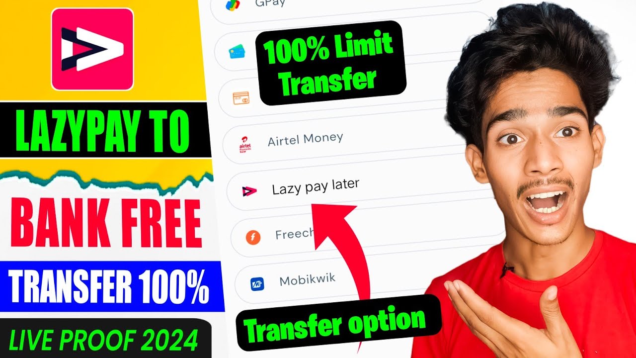 100% Working Trick || lazy pay money to bank || lazypay to bank ...