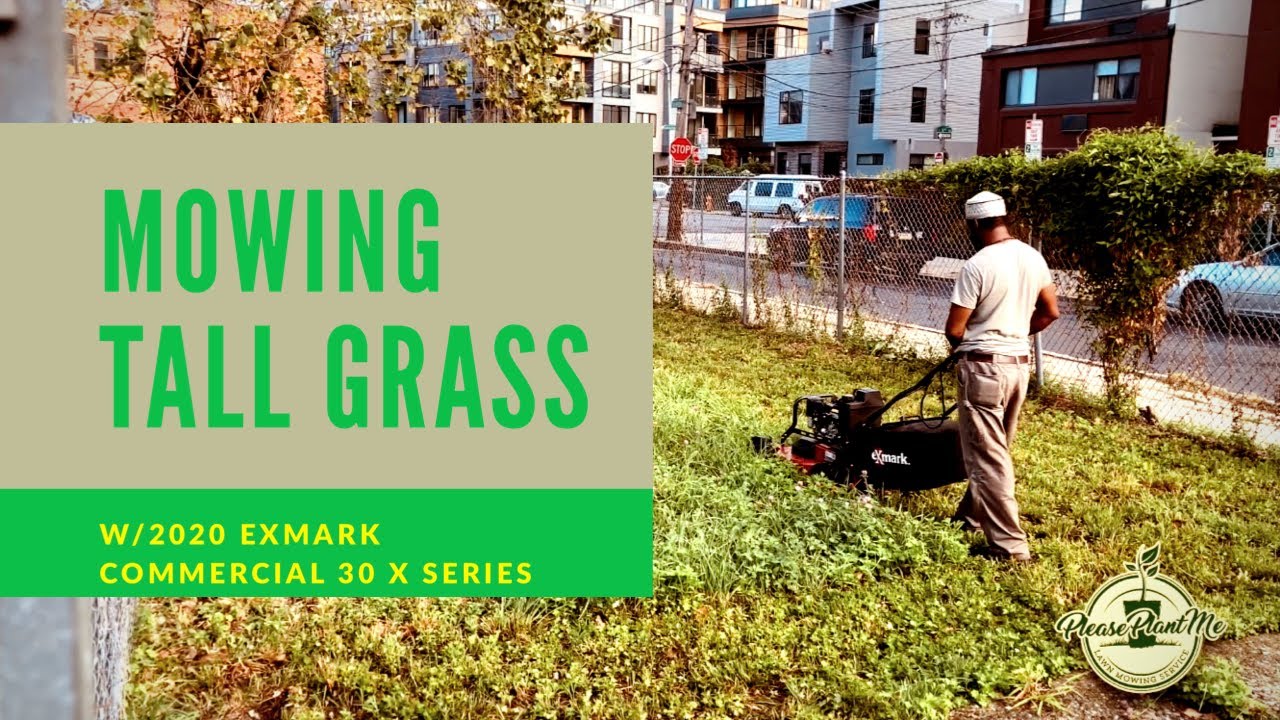 2020 Exmark Commercial 30 X Series//Bagging Tall Grass - YouTube
