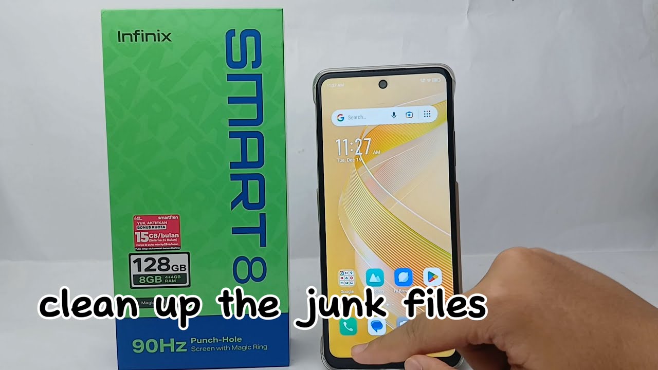 How To Clean Up The Junk Files On Infinix Smart 8 - YouTube